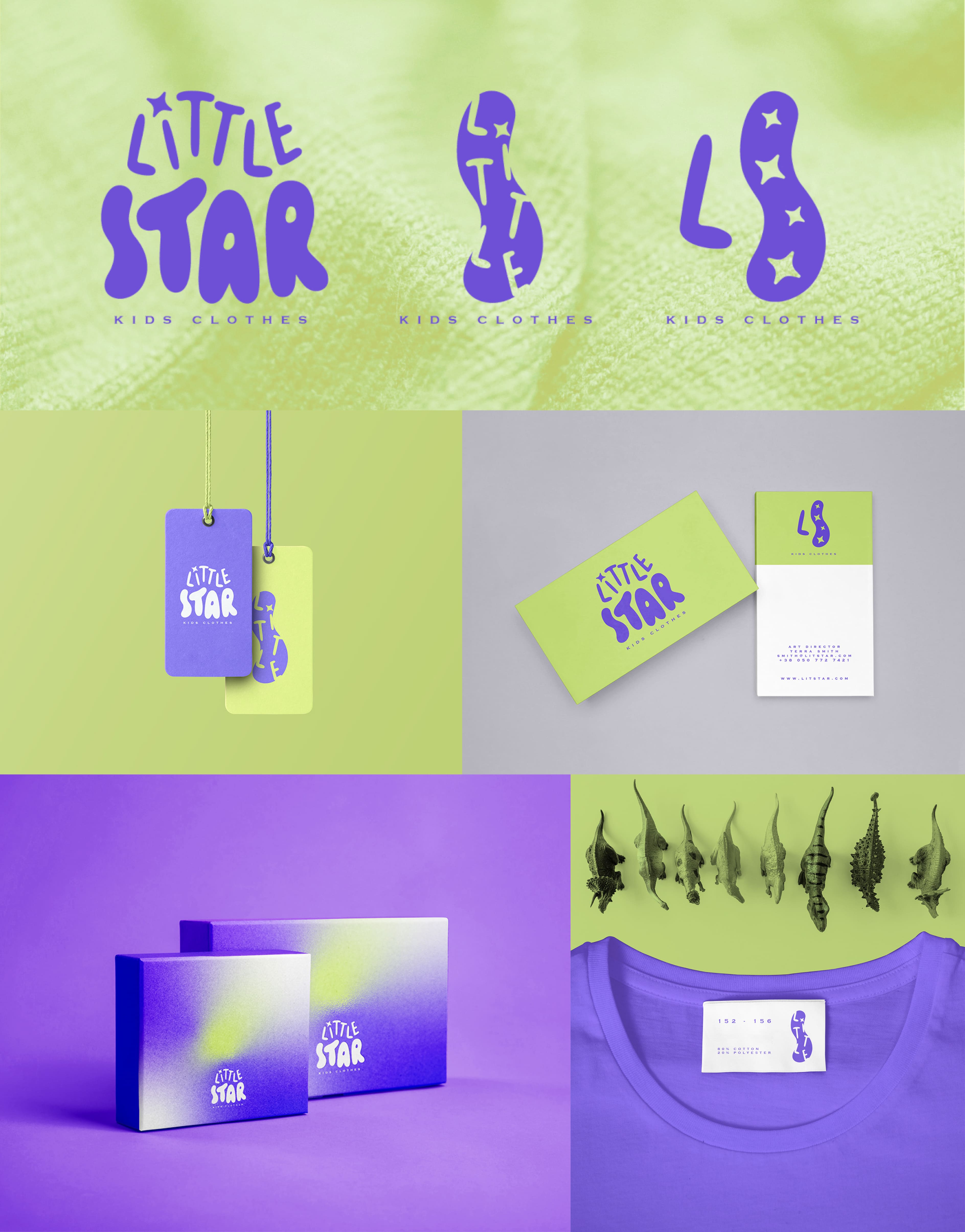 Logo and firm style for the children's clothing store – work from a ...