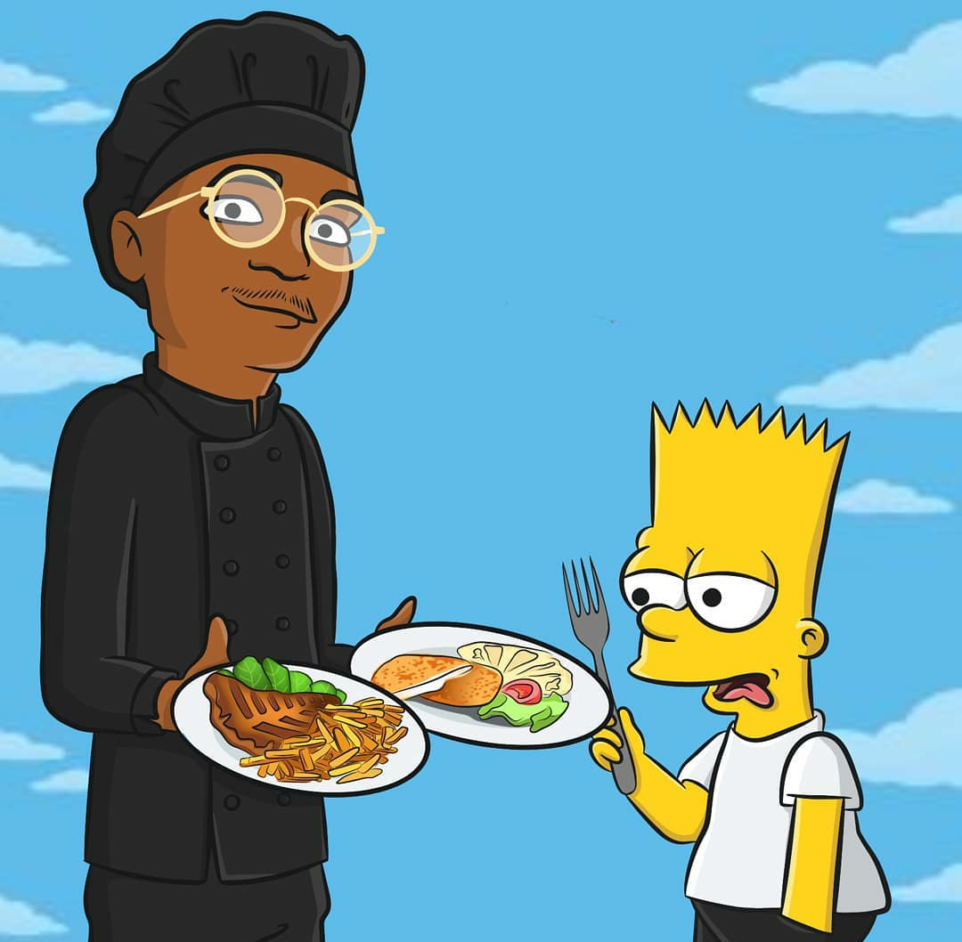 The Simpsons Cartoon – work from a freelancer's portfolio Sofiia ...