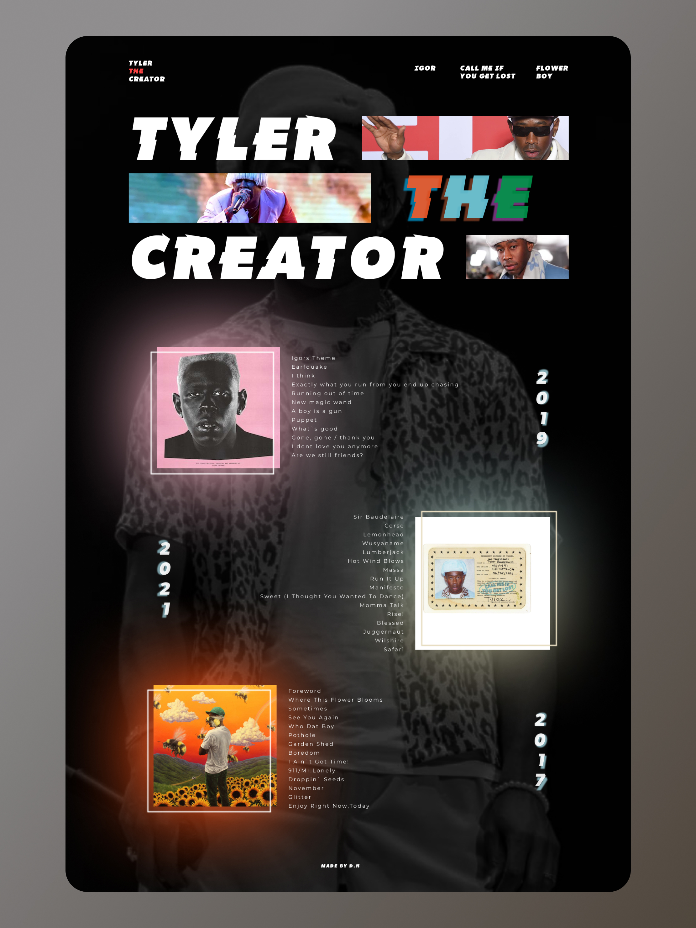 Tyler, The Creator by Figma – work from a freelancer's portfolio Дмитро ...
