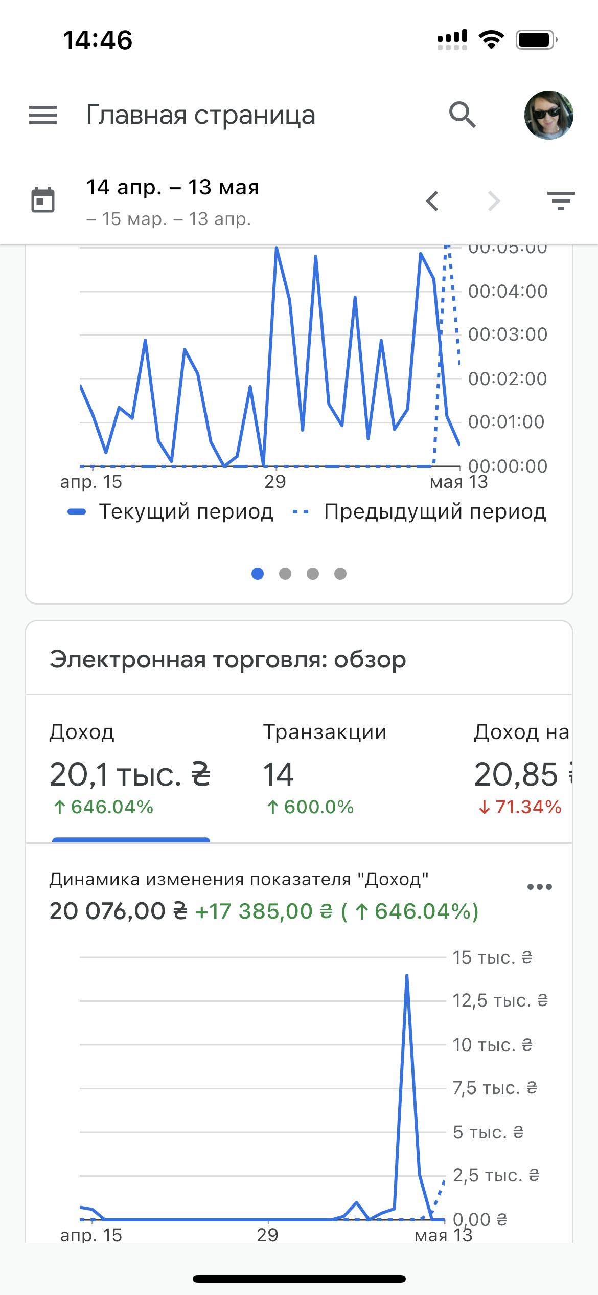 The Google Analytics – work from a freelancer's portfolio Валентины ...
