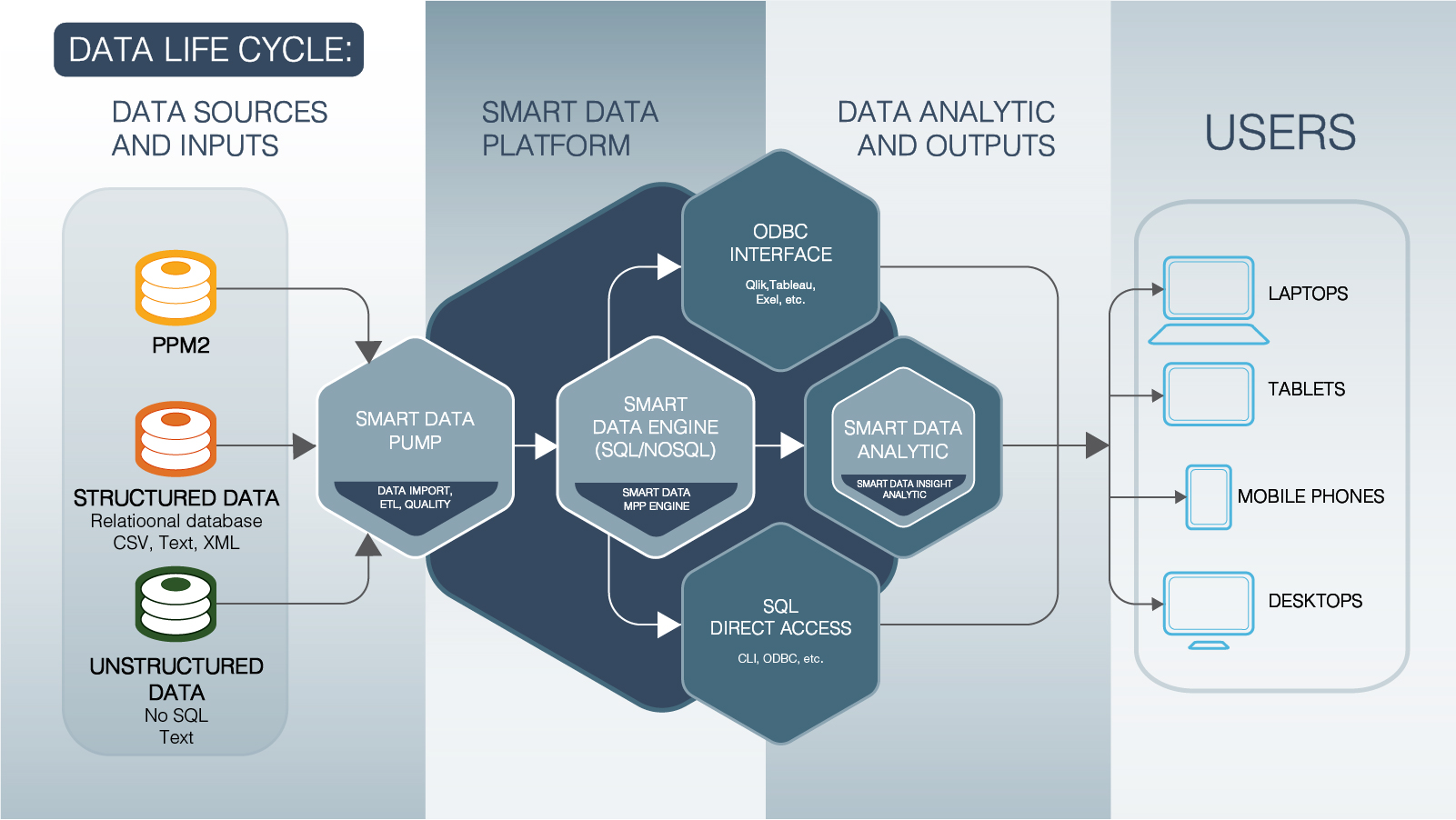 Data Life Cycle infographics – work from a freelancer's portfolio ...