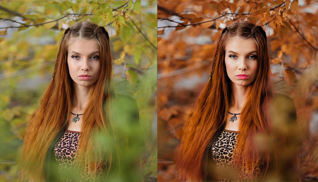 Обработка "осень" – работа из портфолио фрилансера Юлии | пример из ...