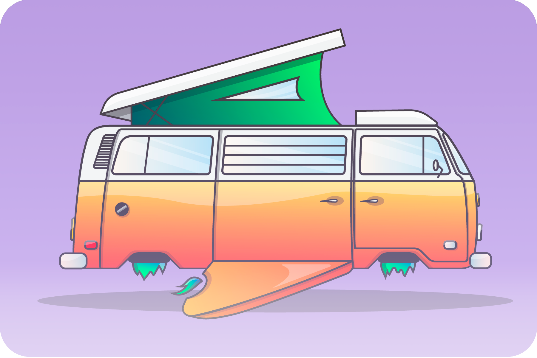 The Space Van – work from a freelancer's portfolio Тетяны | example ...