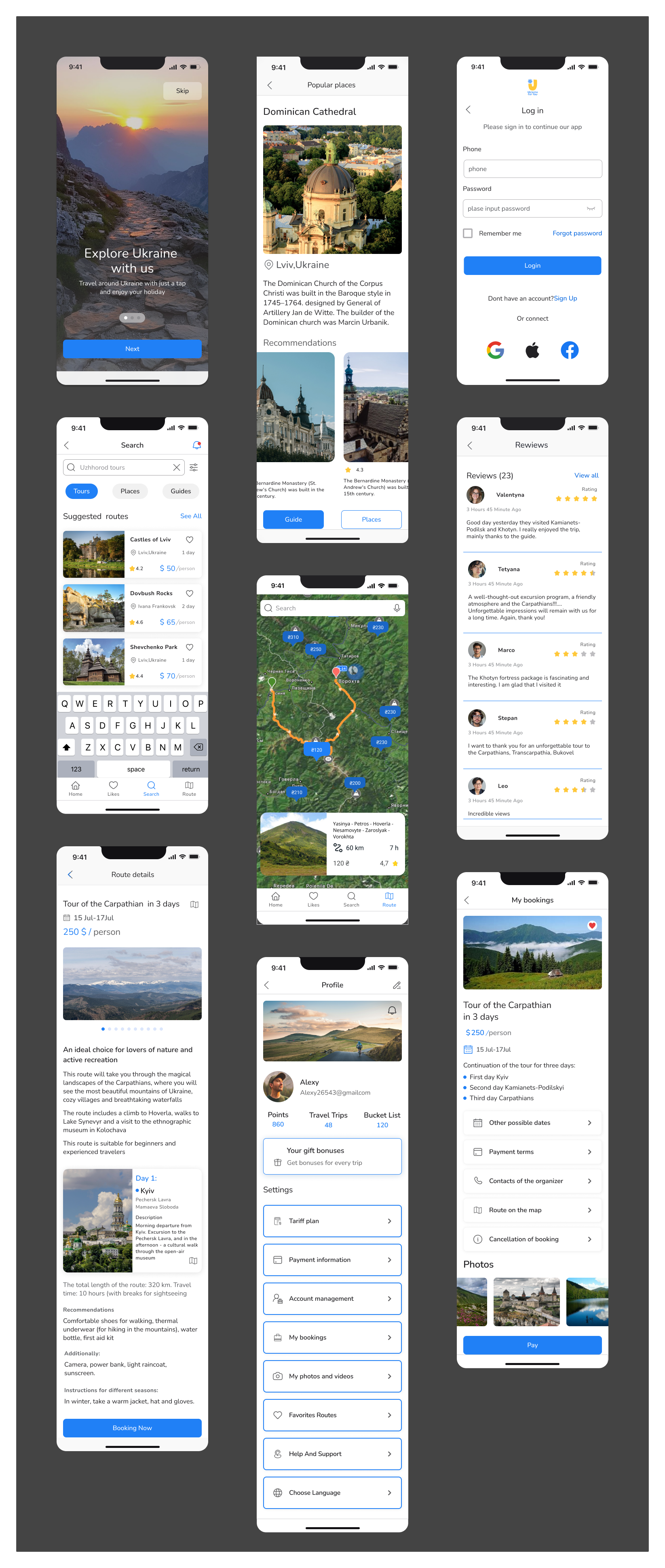 Мобильное приложение для поиска и бронирования путешествий – работа из ...
