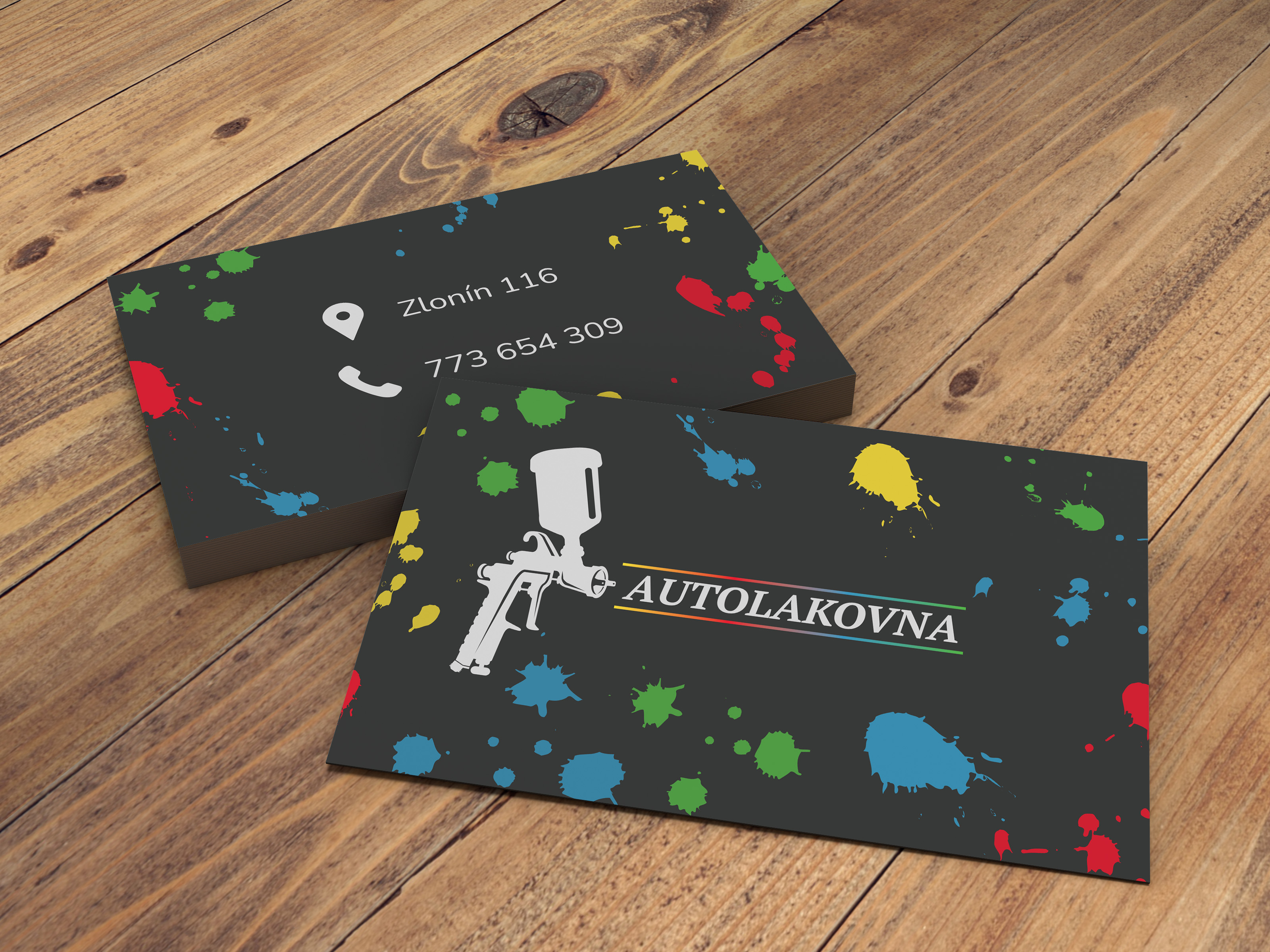 Visit card for automotive painting – work from freelancer's portfolio ...