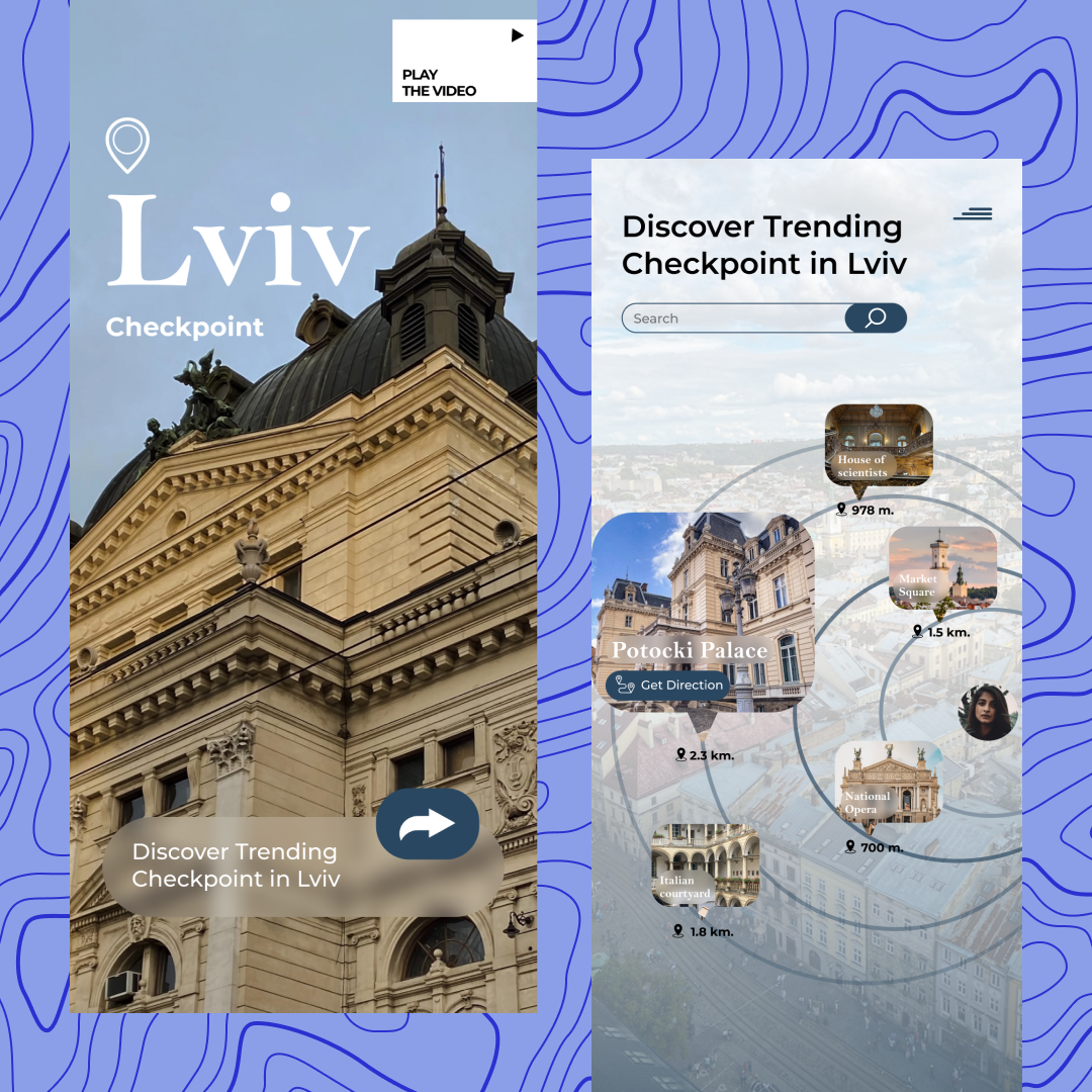 Lviv Checkpoint' Travel App UI\UX Design – work from a freelancer's ...