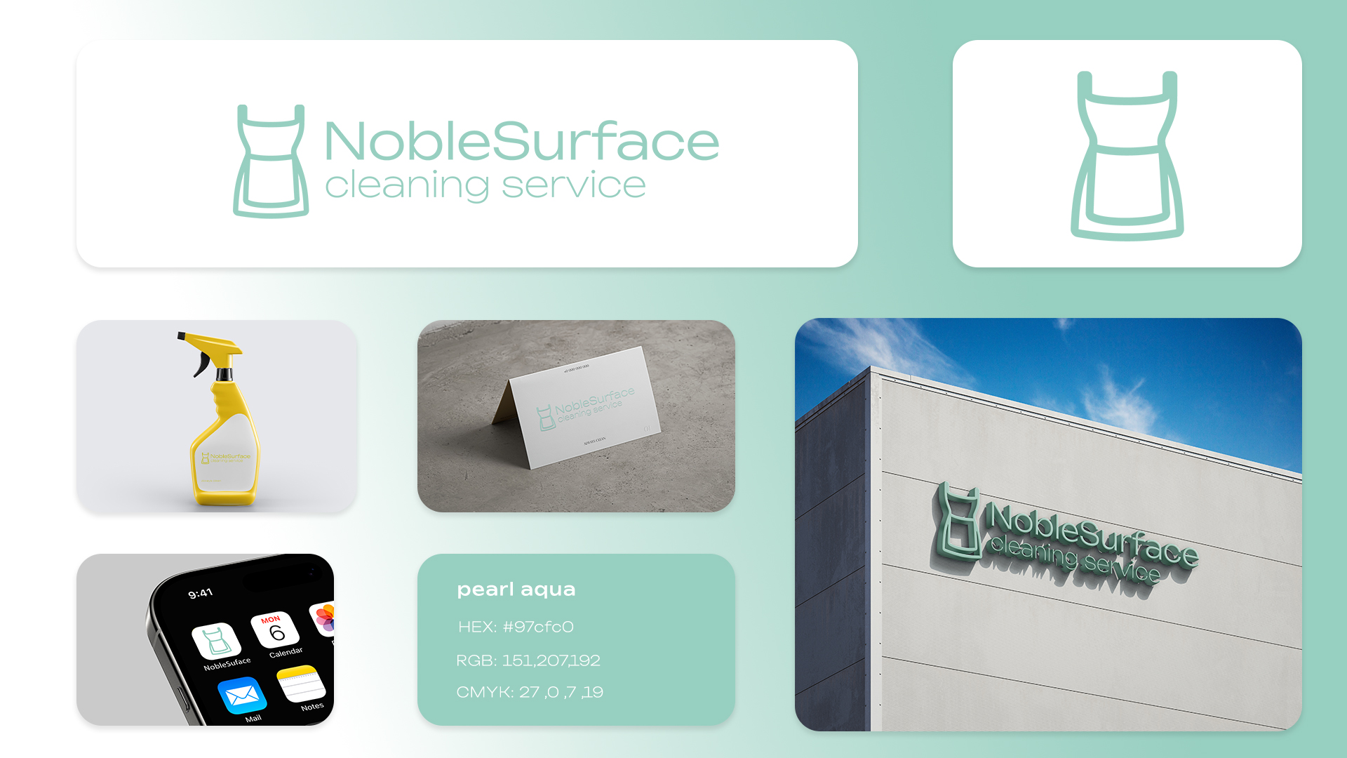 Development of a logo and branding for a cleaning company – work from a ...