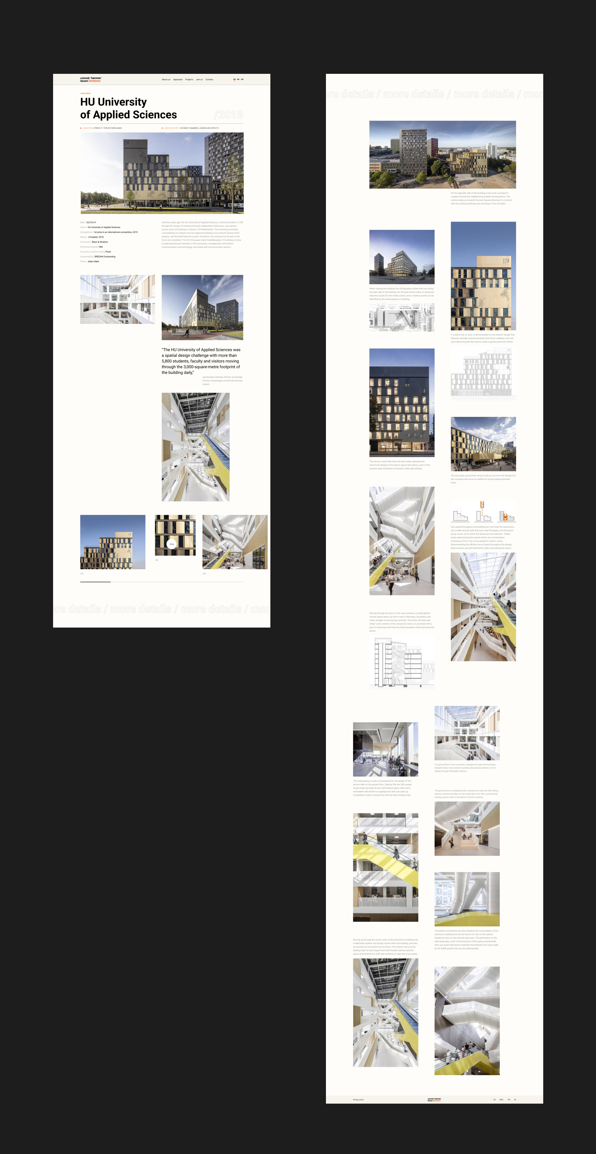 SHL Architects redesign concept 2 – work from a freelancer's portfolio ...