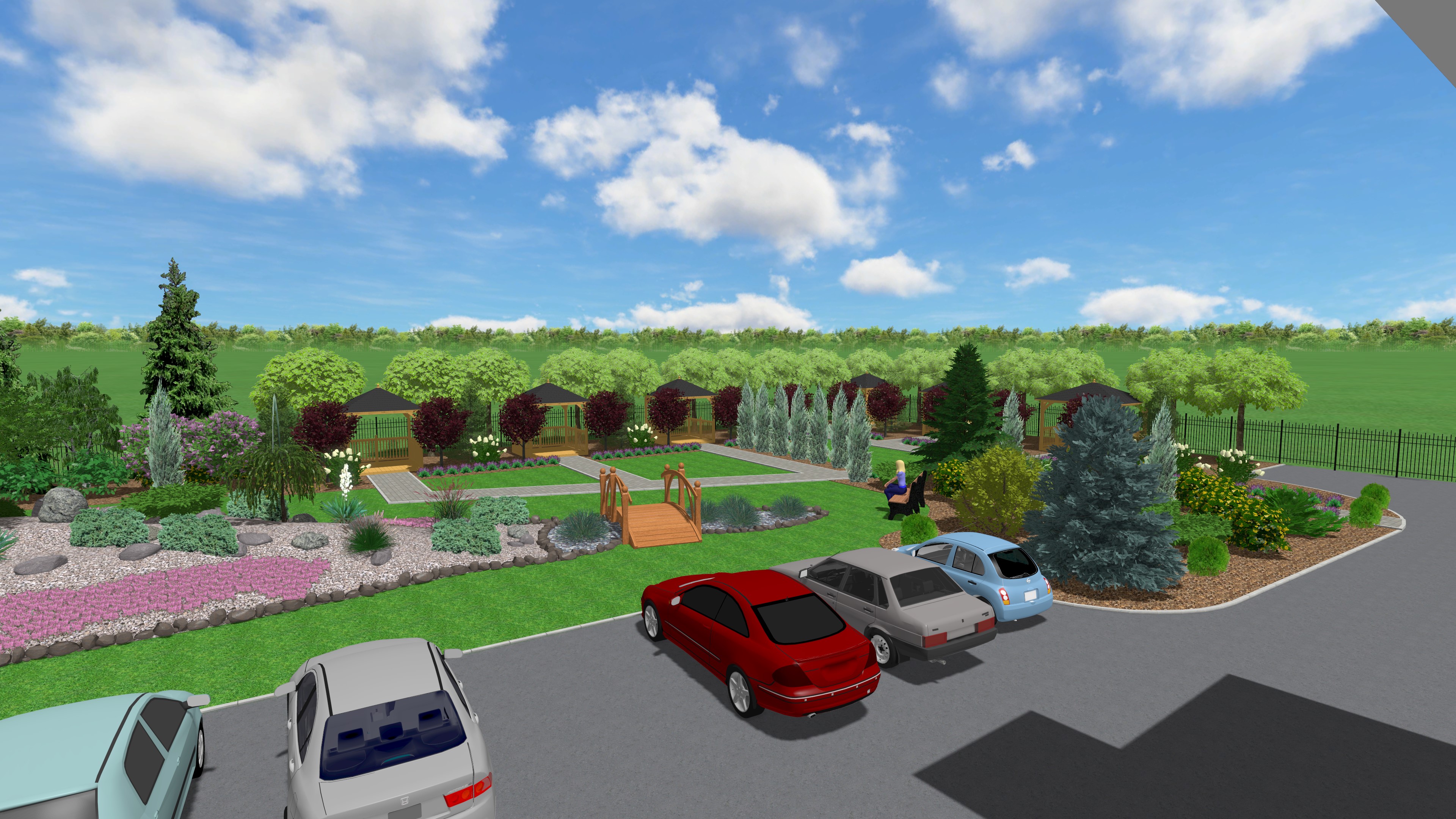 Visualization of the rest area in the hotel area – work from freelancer ...