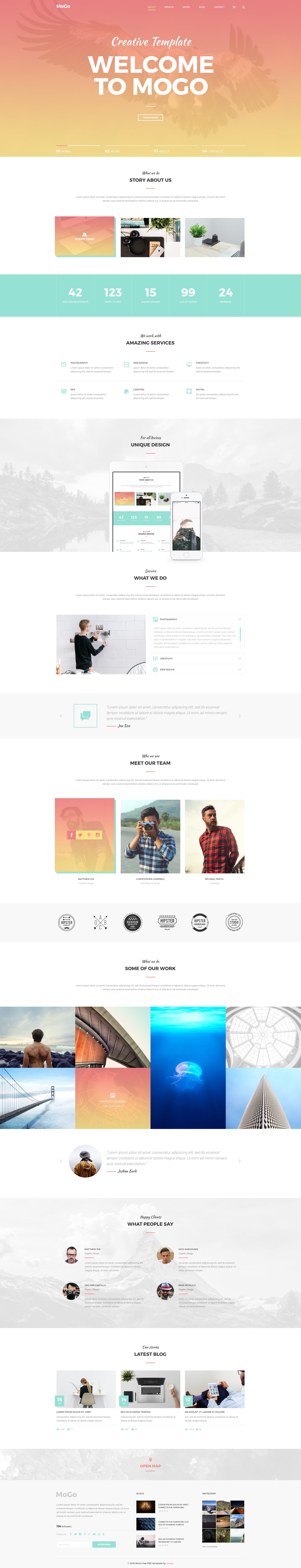MoGo Landing Template Reflective-Adaptive Wire – work from a freelancer ...
