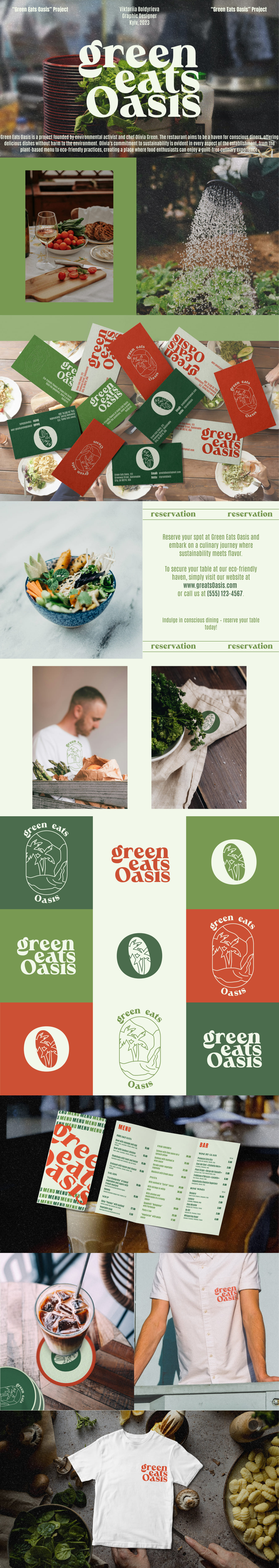 Green Eats Oasis – work from a freelancer's portfolio Вікторії | example from category Corporate ...
