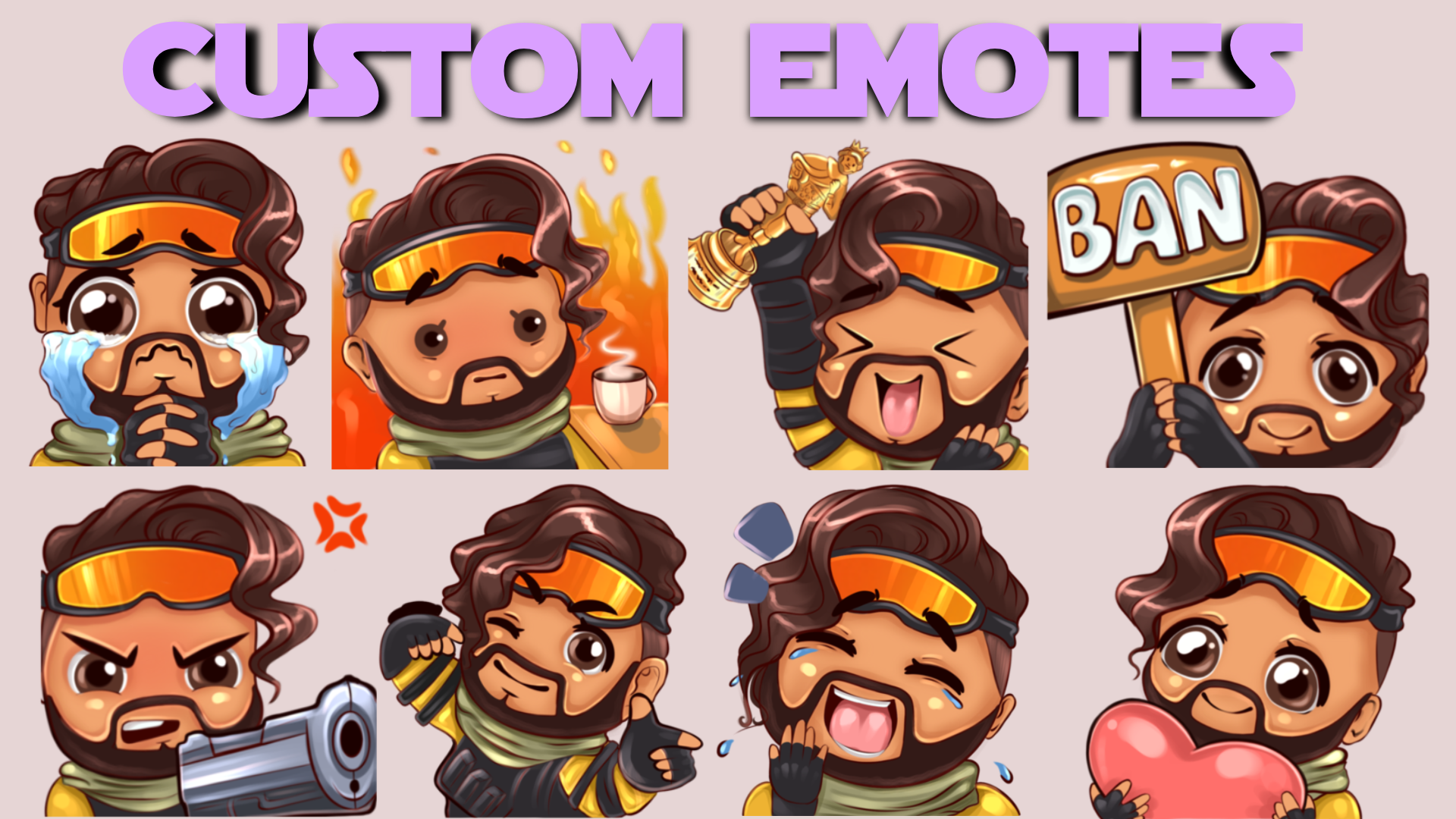 Emojis for Twitch – work from freelancer's portfolio Алины | example ...