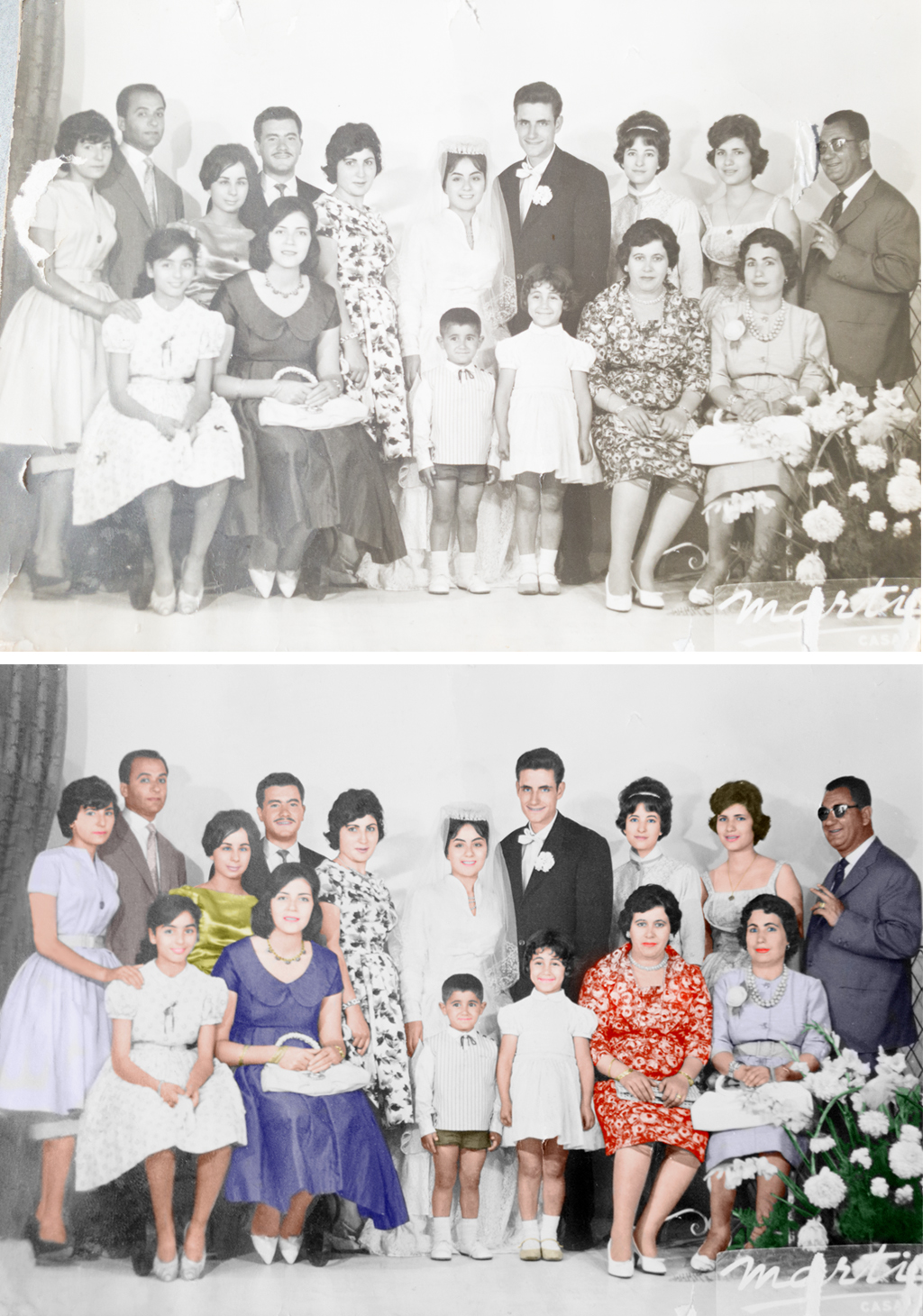 Recovery and painting of old photographs – work from a freelancer's ...