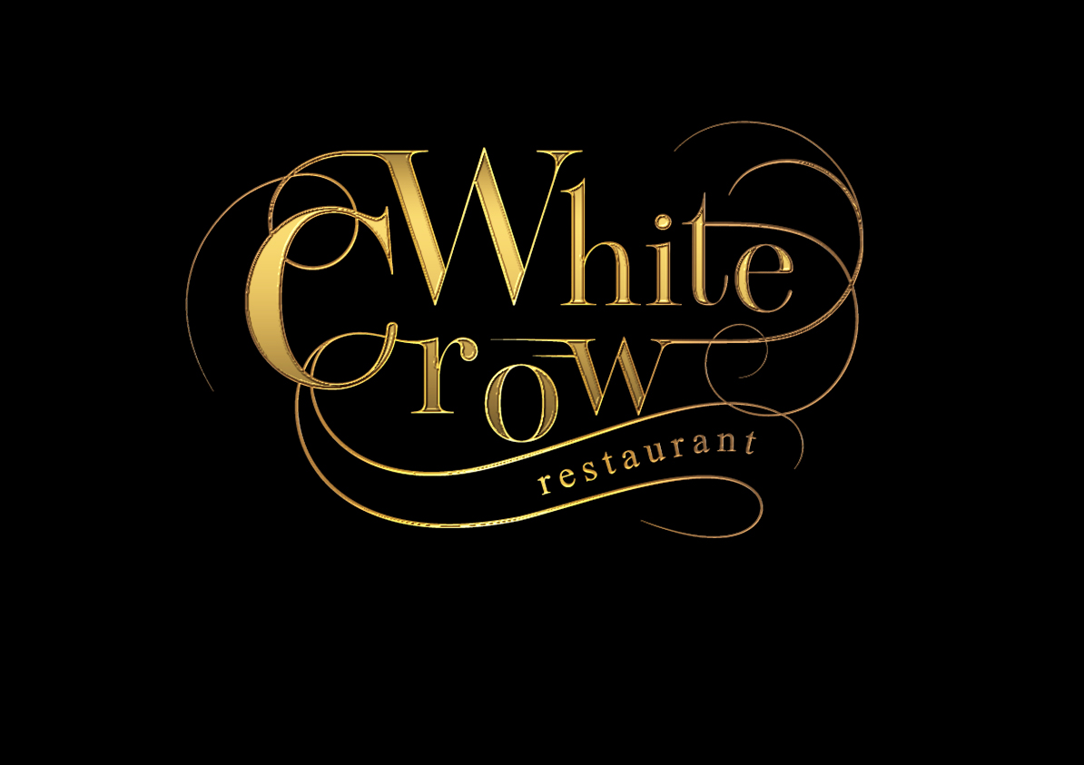 Lettering logotype “Restaurant White Crow” – work from a freelancer's portfolio Дианы | example ...