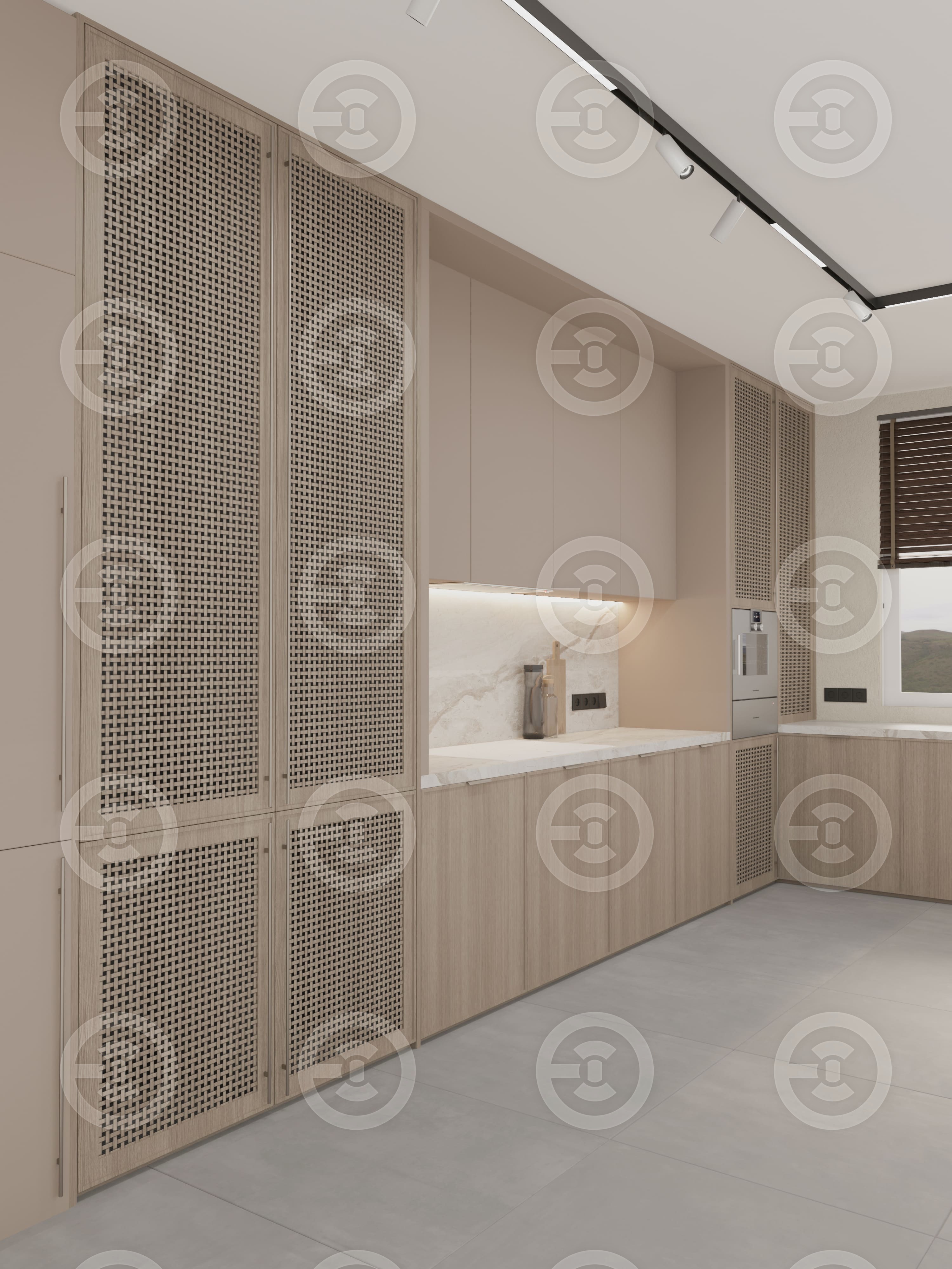 The design of the kitchen, 3D model-we and vis-cia. – work from a ...