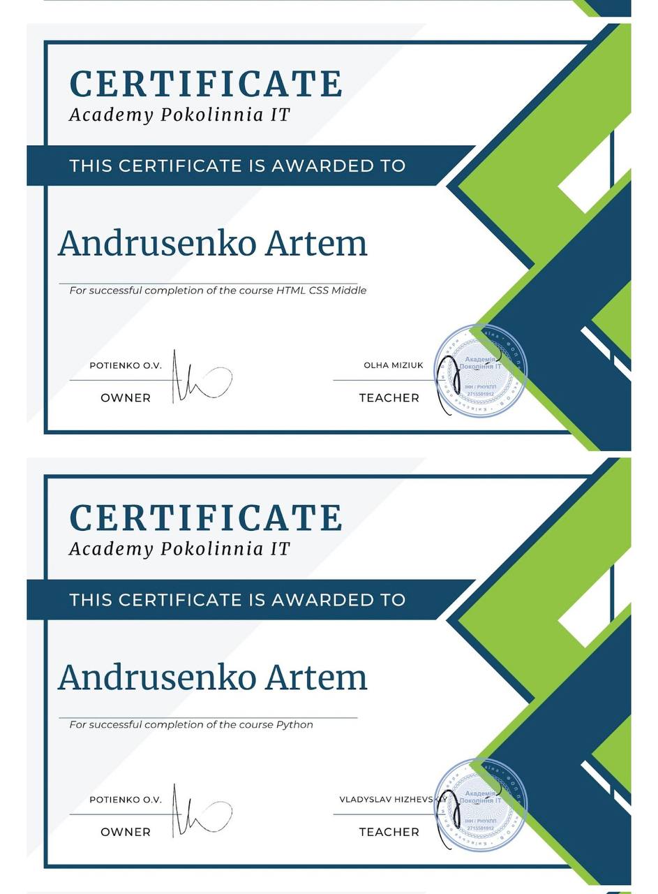 HTML CSS pro/ HTML CSS certificates – work from a freelancer's ...