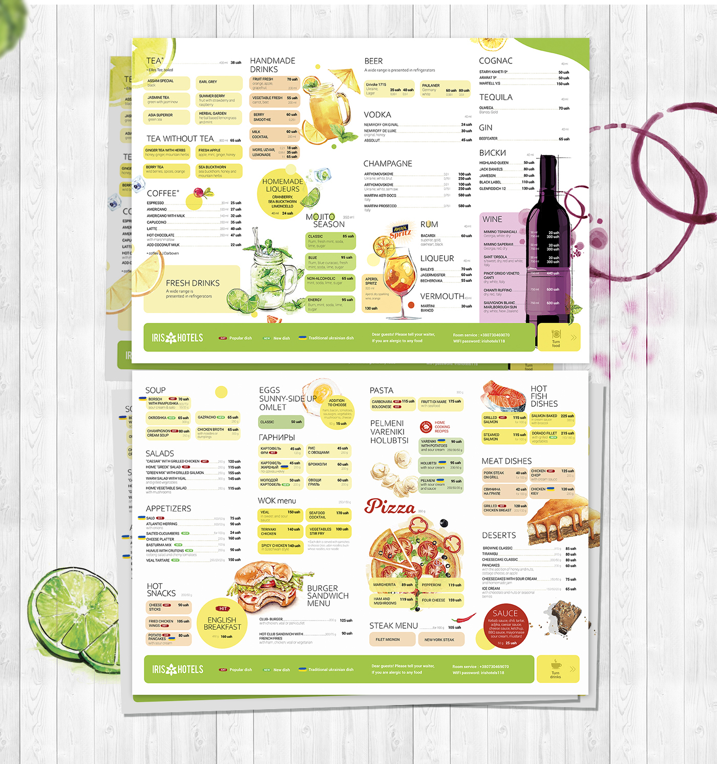 Summer menu for the restaurant – work from freelancer's portfolio ...