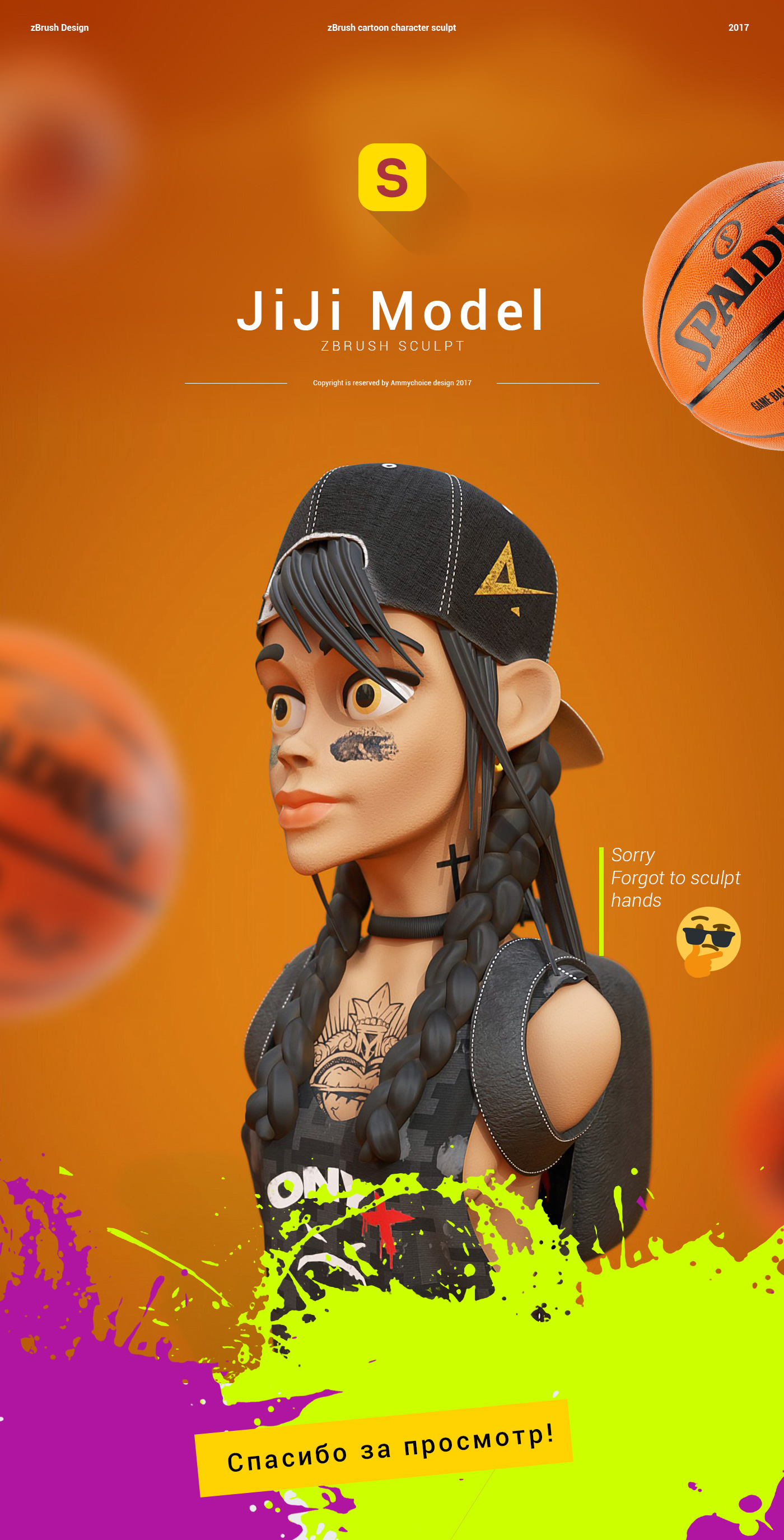 ZBrush sculpt JiJi model – work from freelancer's portfolio Dmitry ...