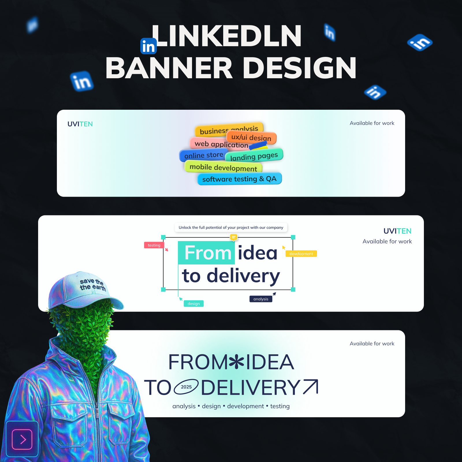 LinkedIn Banner Design for IT company – work from freelancer's ...