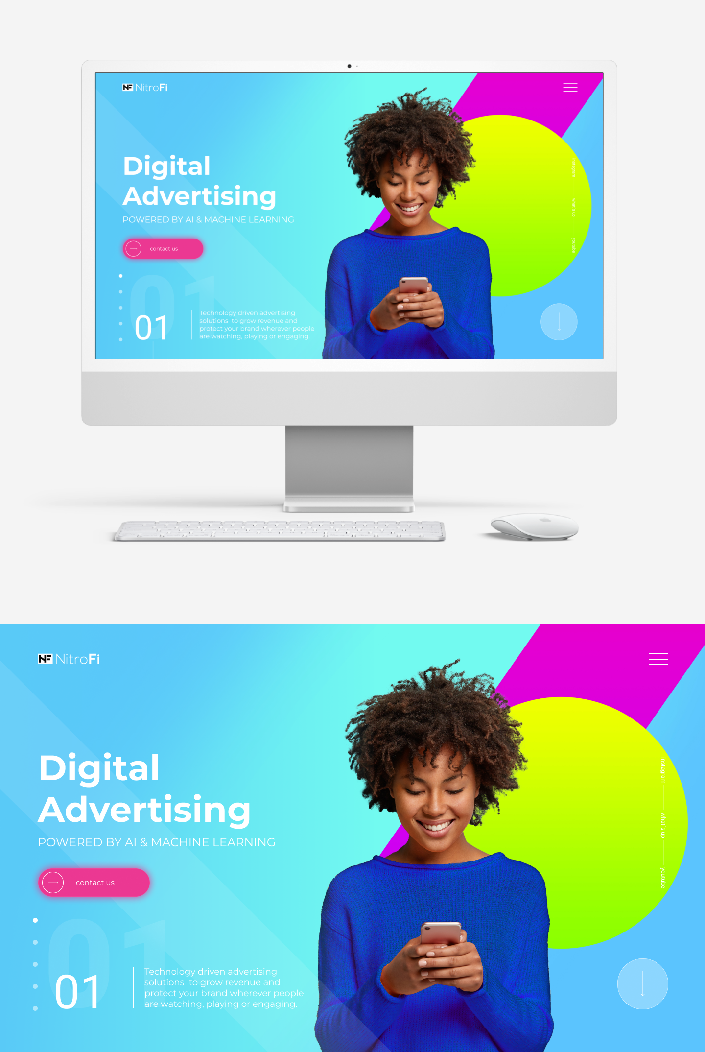 The main landing – work from a freelancer's portfolio Анастасії ...