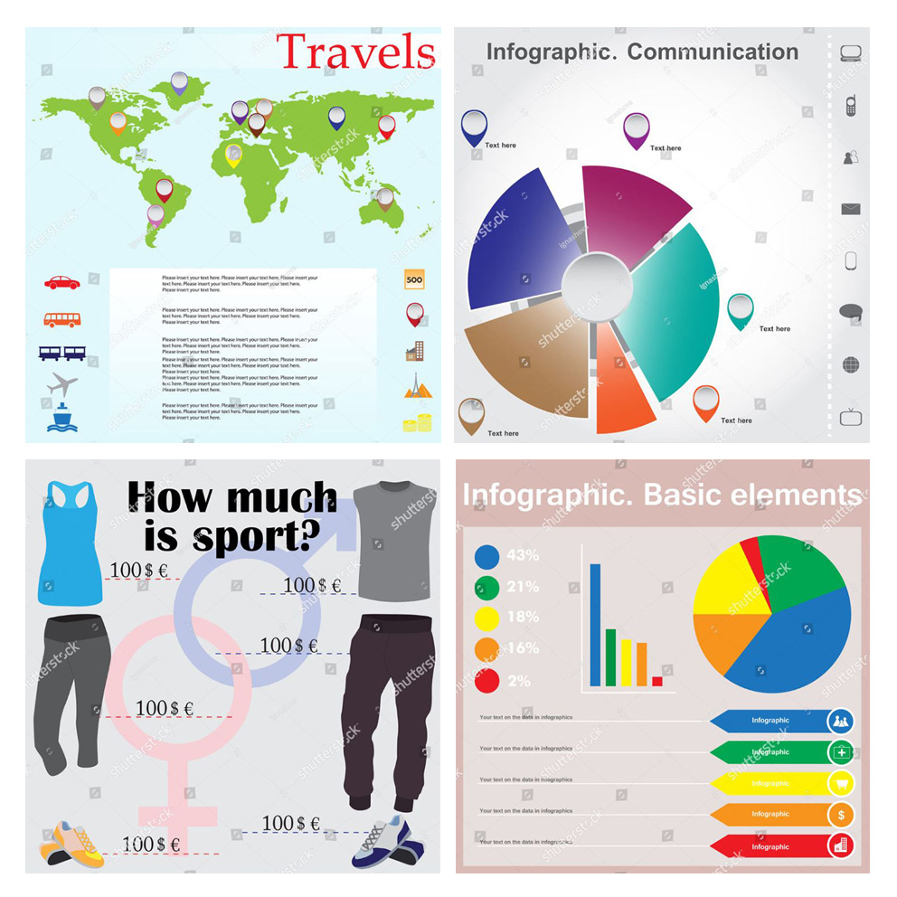 Templates for infographics – work from a freelancer's portfolio ...