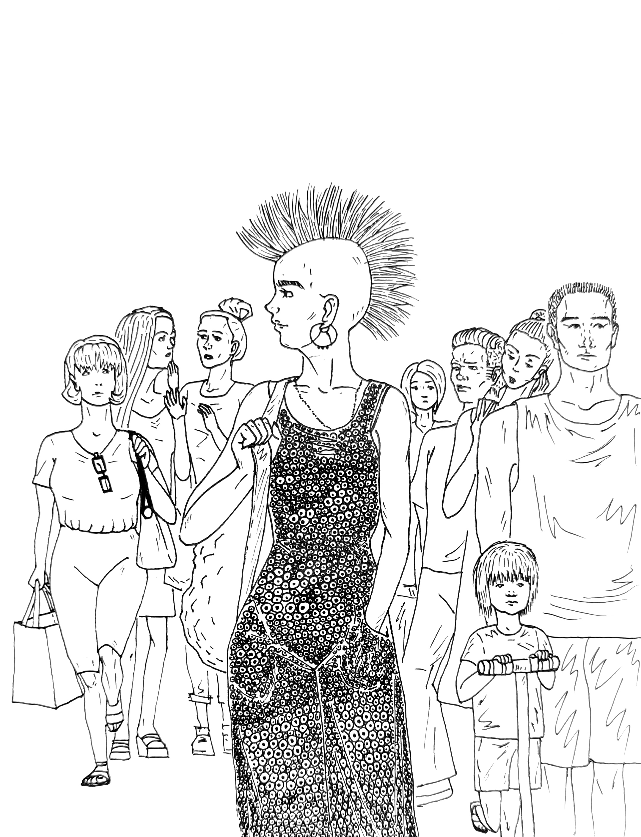 Illustration for “Trypophobia”, Cold Shell music band – work from a ...