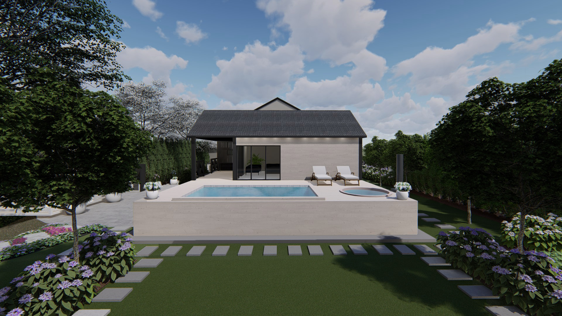 Landscape design area 3D visualization – work from a freelancer's ...