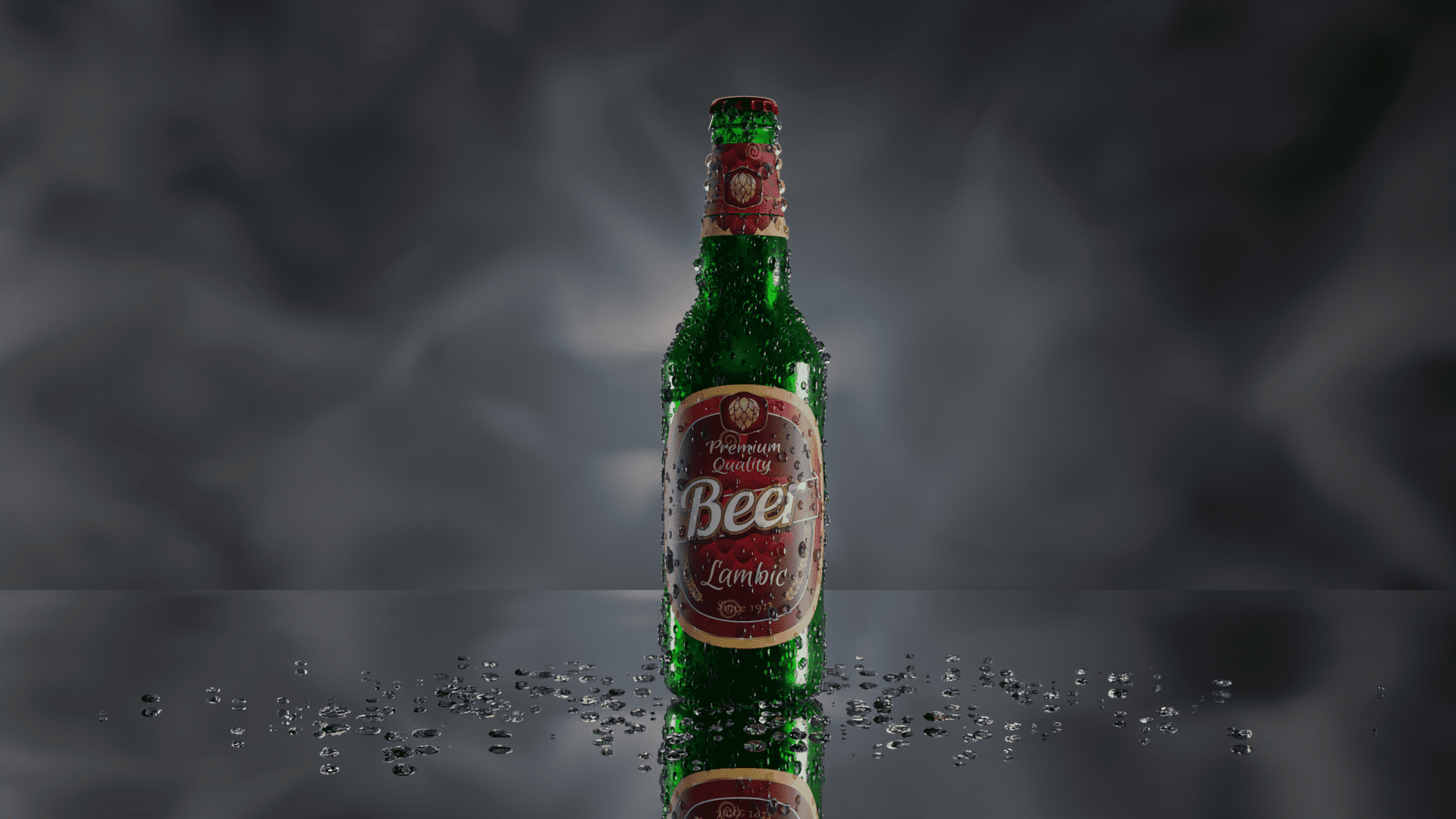 Photorealistic Render Bottle for Beer – work from a freelancer's ...