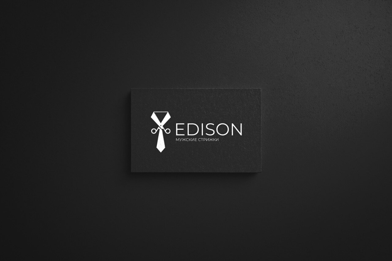 Design of the barber shop “Edison” – work from a freelancer's portfolio ...