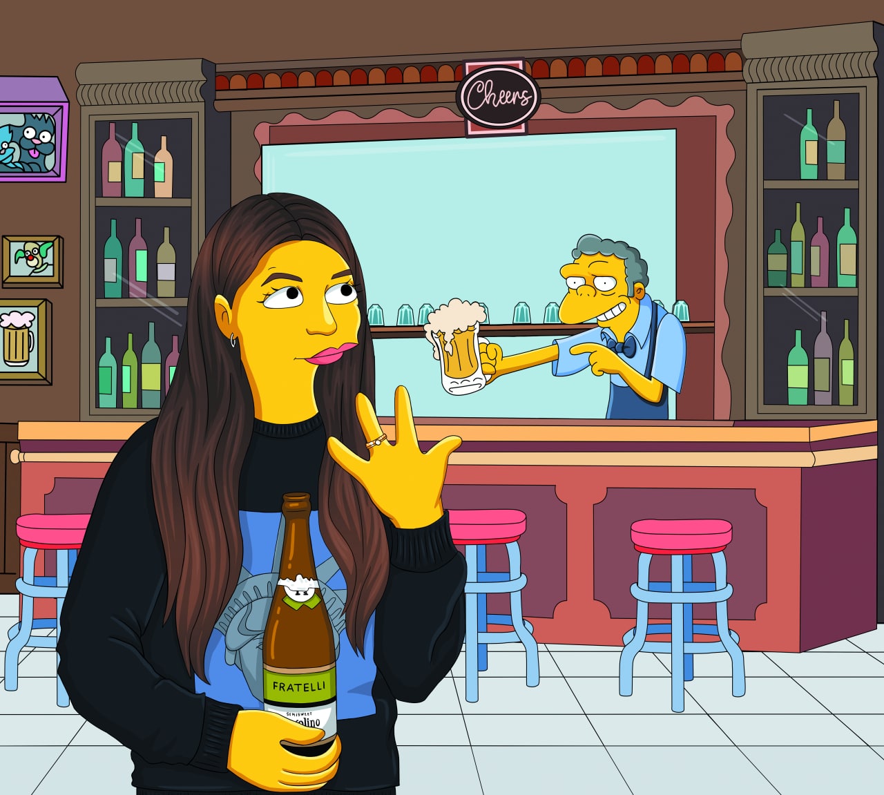 Portrait in the Simpsons style – work from a freelancer's portfolio ...
