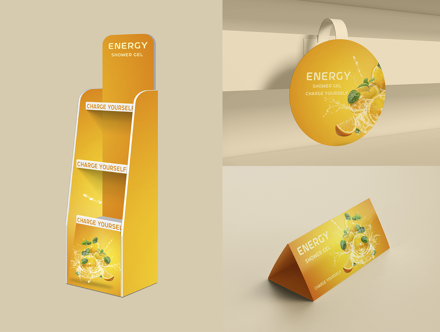 Mockup of POS materials – work from a freelancer's portfolio Julia ...
