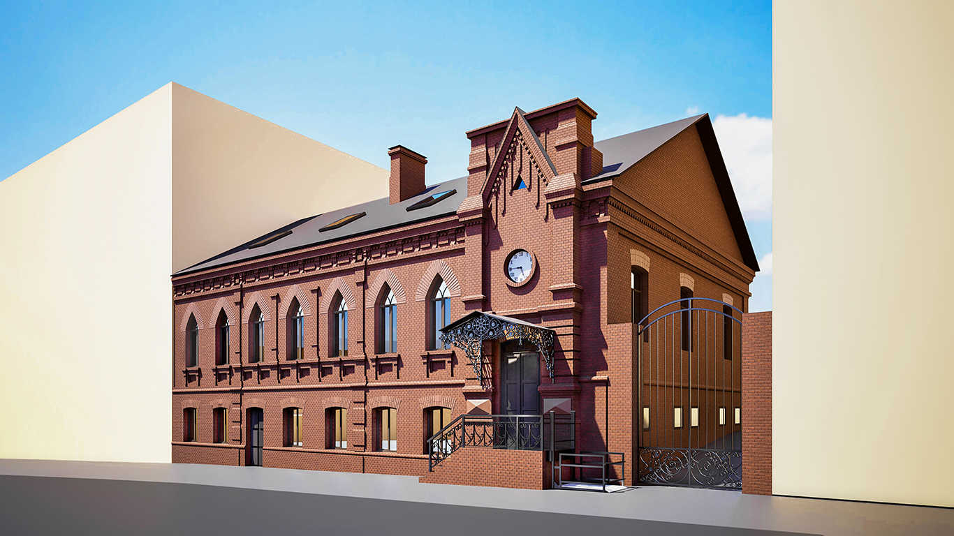 Project reconstruction of the monument (visualization 1) – work from a ...