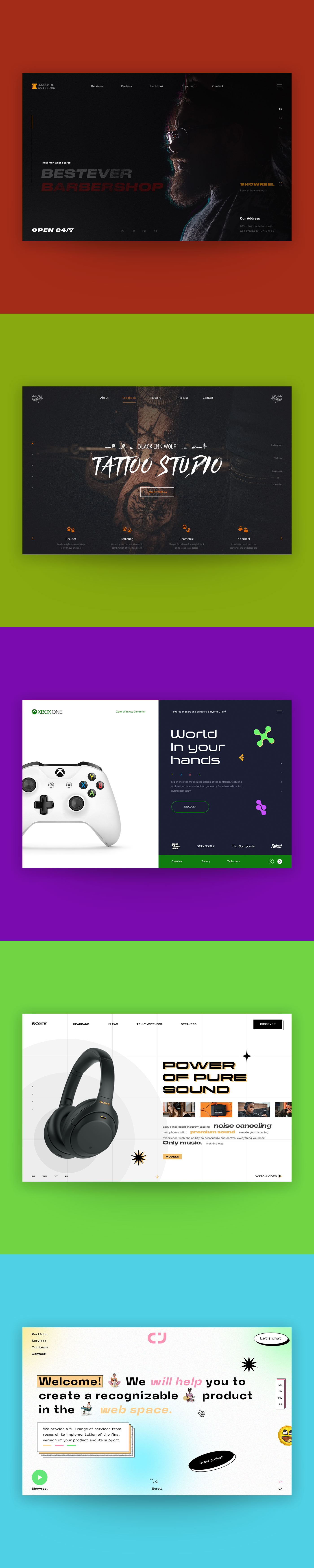 Hero Shots ч.2 – робота з портфоліо фрилансера Сергія | приклад з ...