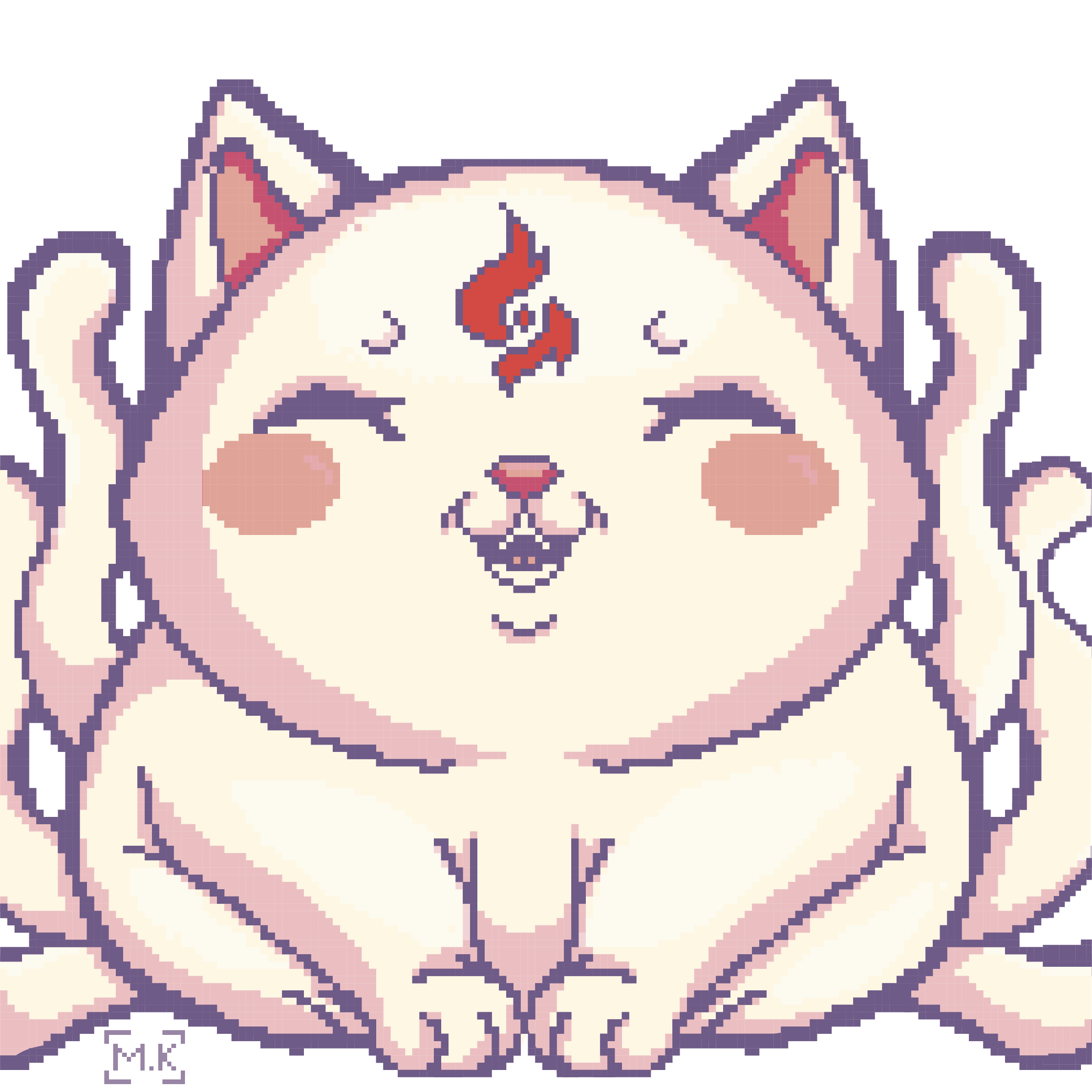 Pixel of Art. The Devil Cat in Illustrator – work from a freelancer's portfolio Moni | example ...