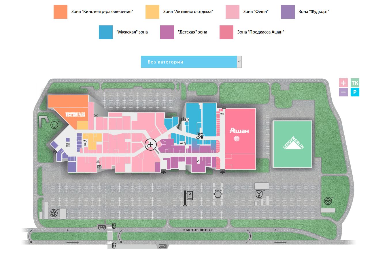 Interactive map of TK Ambar – work from freelancer's portfolio Евгения ...